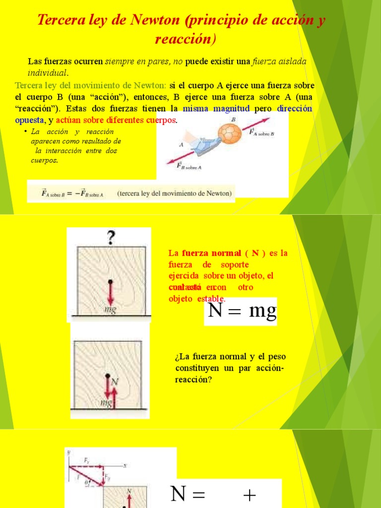 Tercera Ley de Newton | PDF | Fricción | Fuerza