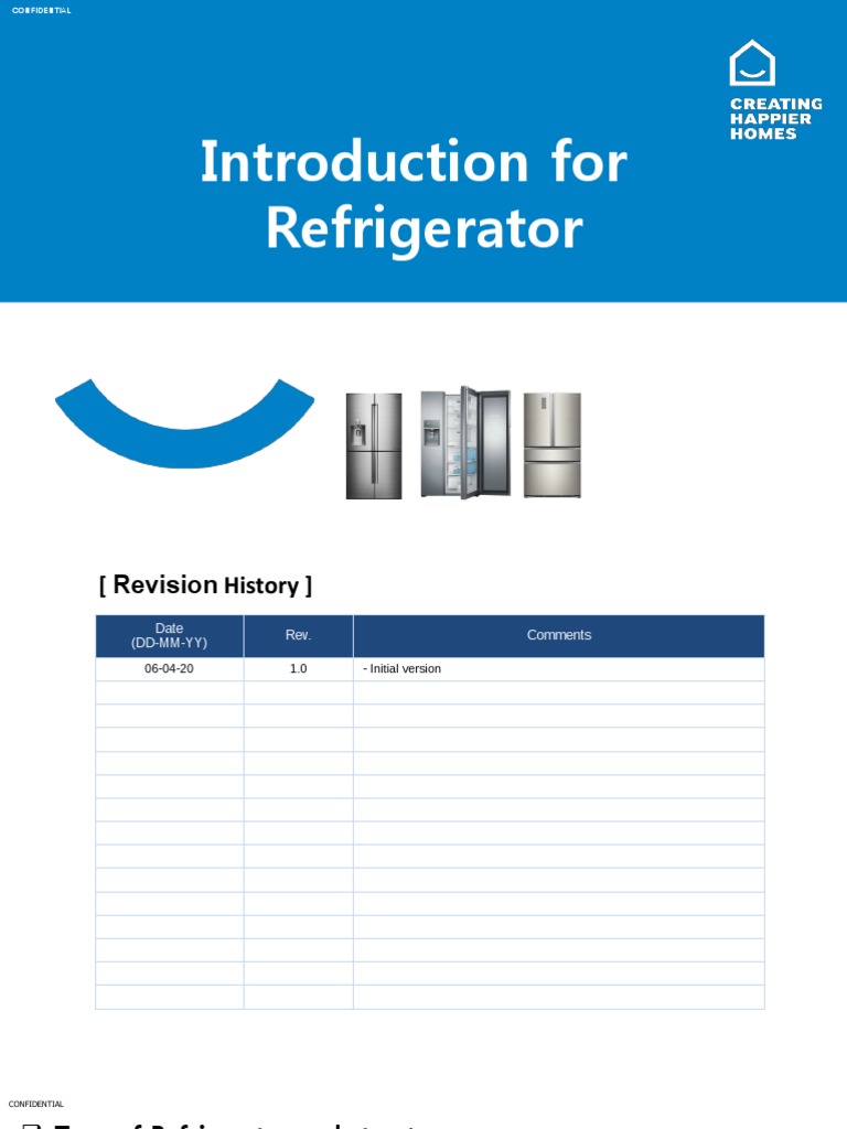 Overview Refrigerator | PDF | Refrigerator | Heat Transfer