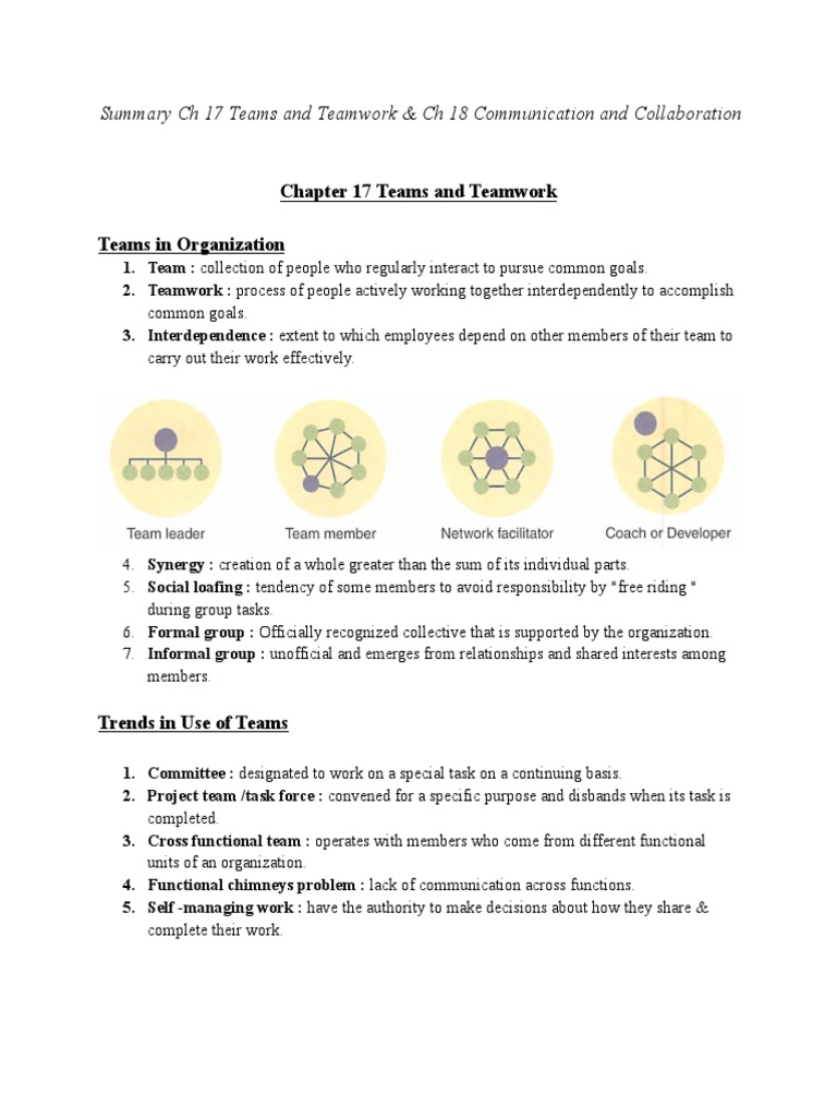 Summary - CH 17 & CH 18 | PDF | Negotiation | Communication