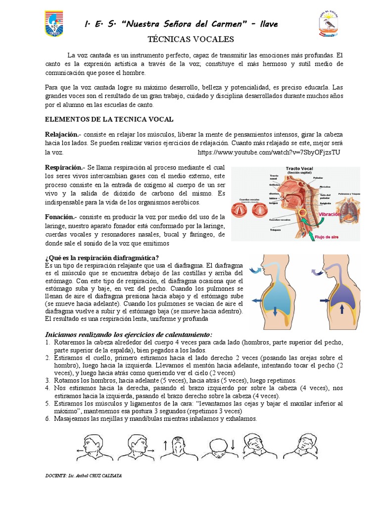 Actividad 05 - Tecnica Vocal | PDF | Respiración | Canto
