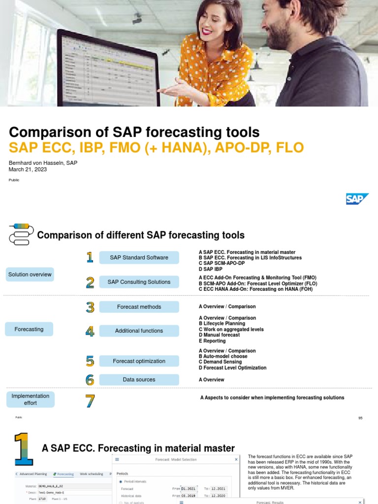 SAP Forecasting Tools Comparison Guide | PDF | Forecasting | Computing
