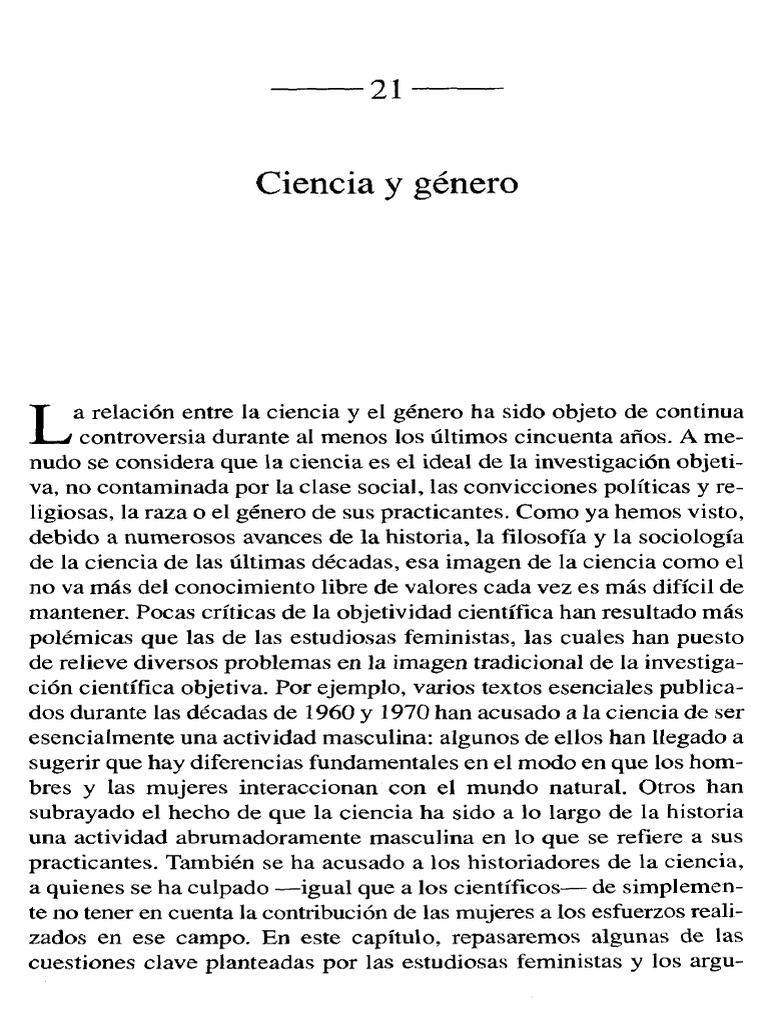 Peter J. Bowler, Cap. Ciencia y Genero | PDF | James Watson | Francis Crick