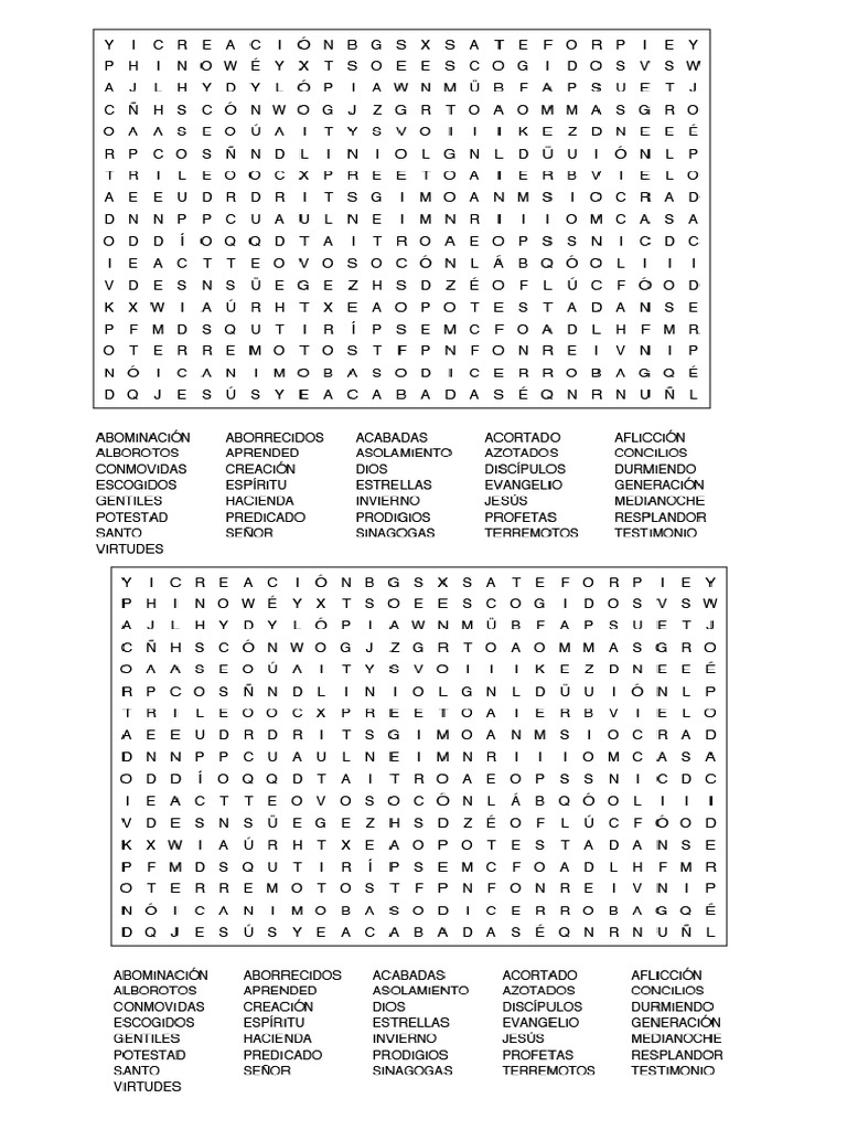 Sopa Letra Marcos | PDF