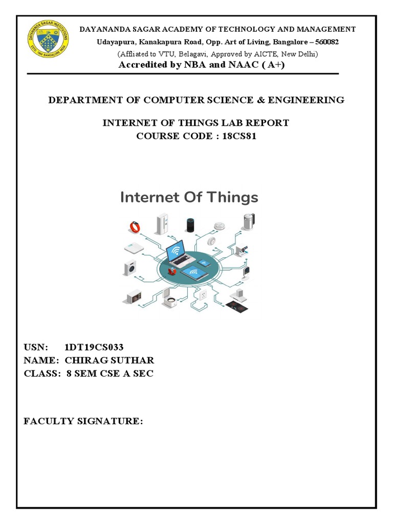 IoT Lab REPORT CSE | PDF | Bit Rate | Multiplexing