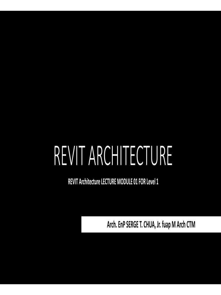 Module 1 & 2 | PDF | Autodesk Revit | Computing Module 1 & 2 | PDF | Autodesk Revit | Computing