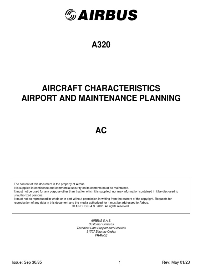 Airbus Techdata AC A320 - 0523 | PDF | Runway | Landing Gear