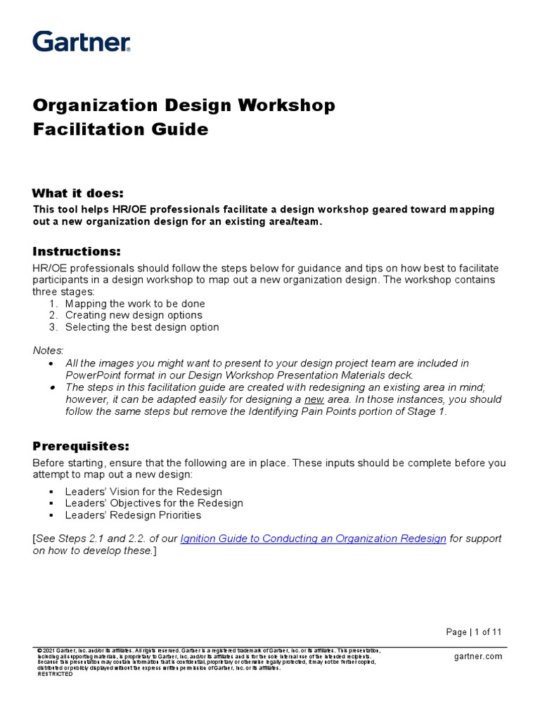 Organization_Design_Workshop_Facilitation_Guide | PDF