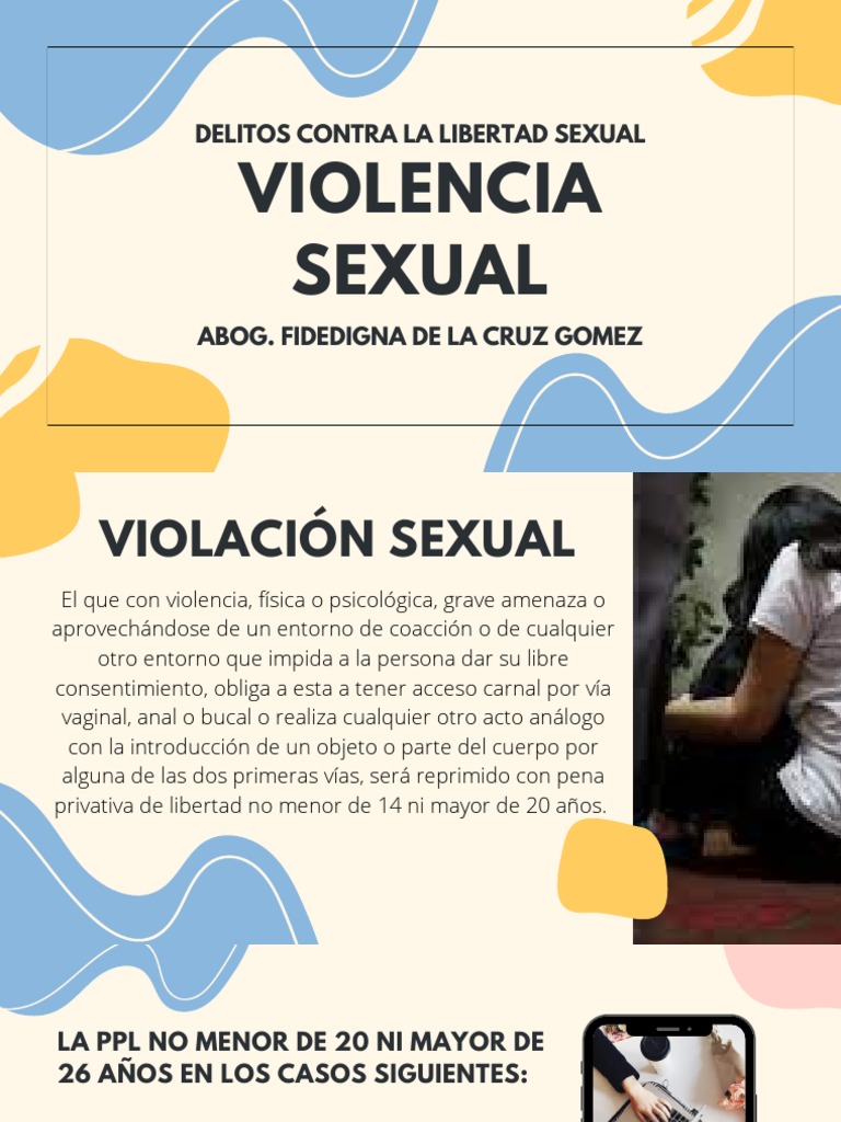 De Litos Contra La Libertad Sexual - Violencia Sexual | PDF | Violación