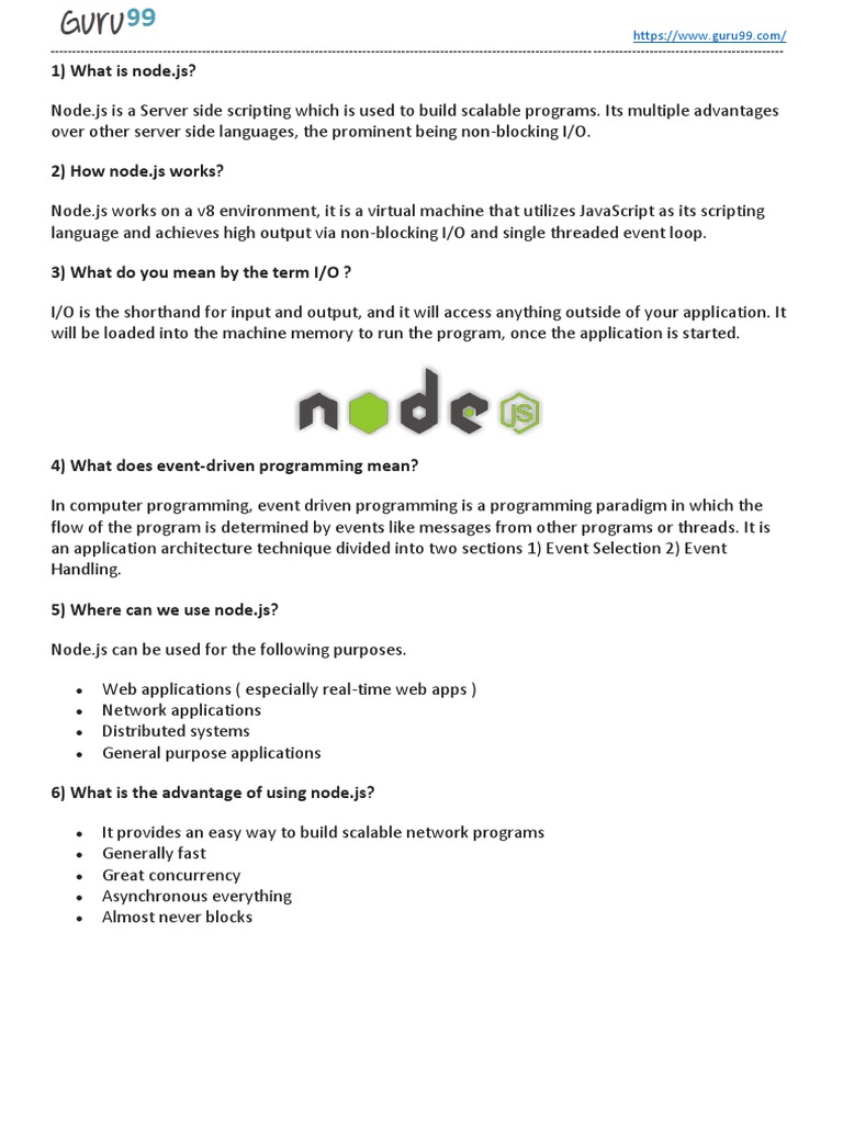node-js-interview-questions | PDF | Ajax (Programming) | Computer ... node-js-interview-questions | PDF | Ajax (Programming) | Computer ...