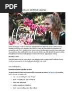 75 Descriptive Words for Smells | PDF | Odor | Perfume