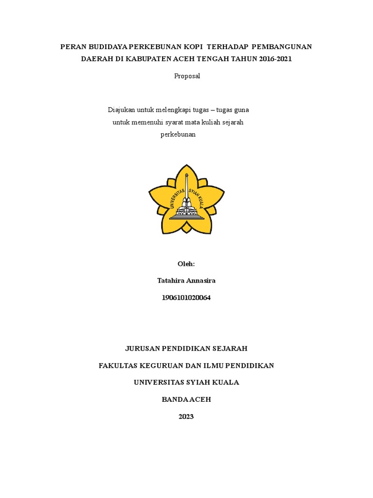 Proposal Perkebunan | PDF