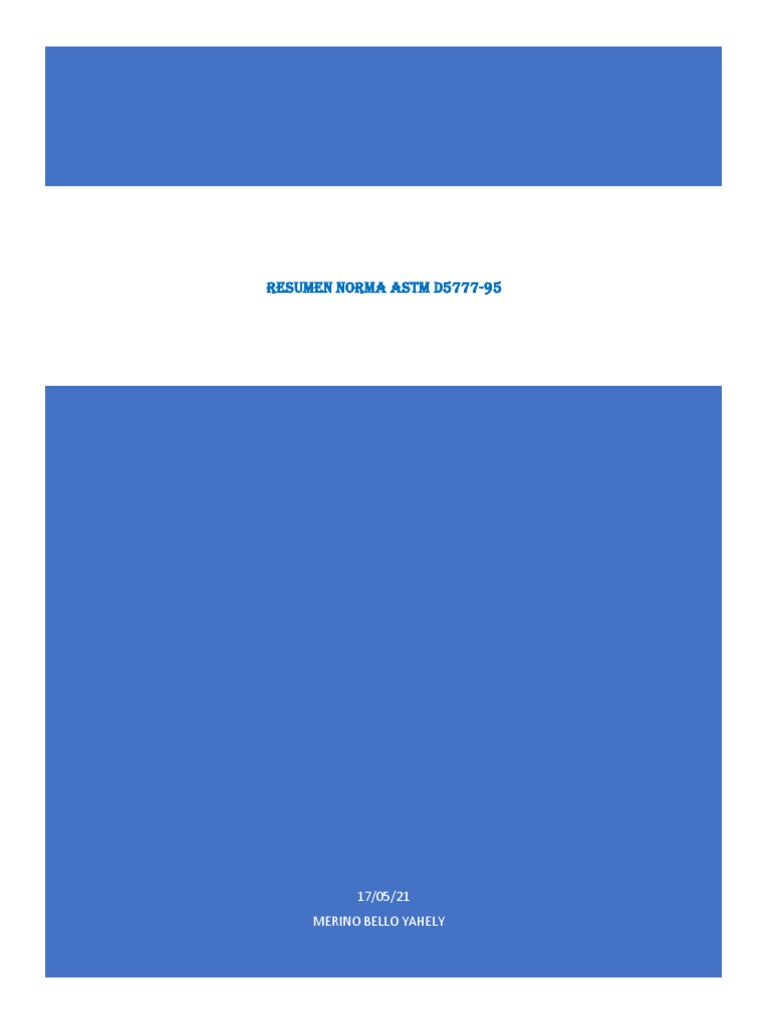 RESUMEN NORMA ASTM D5777 | PDF | Temblores | Refracción