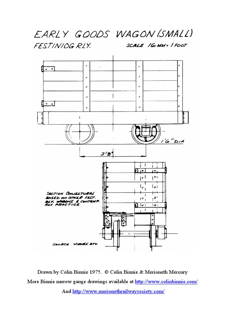 Festiniog Early Small Goods Wagon | PDF