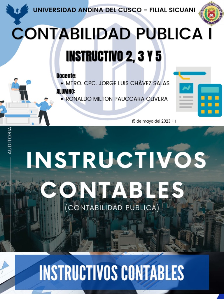 Diapositivas Instructivos 2,3 y 5 | PDF | Finanzas y dinero