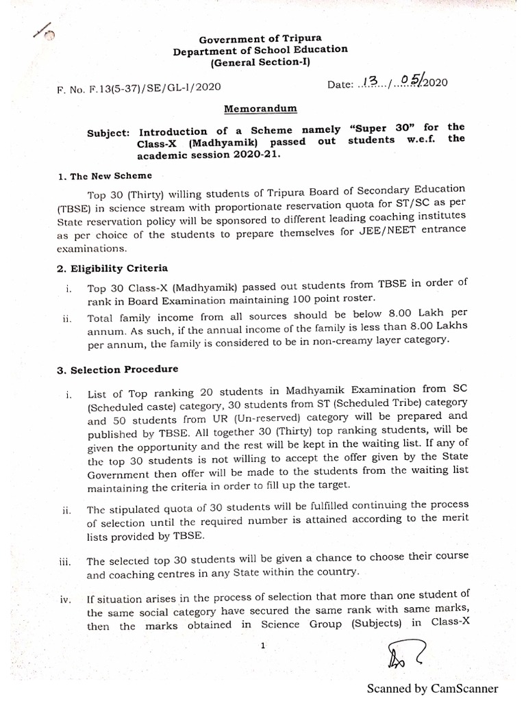 Introduction of Super 30 | PDF