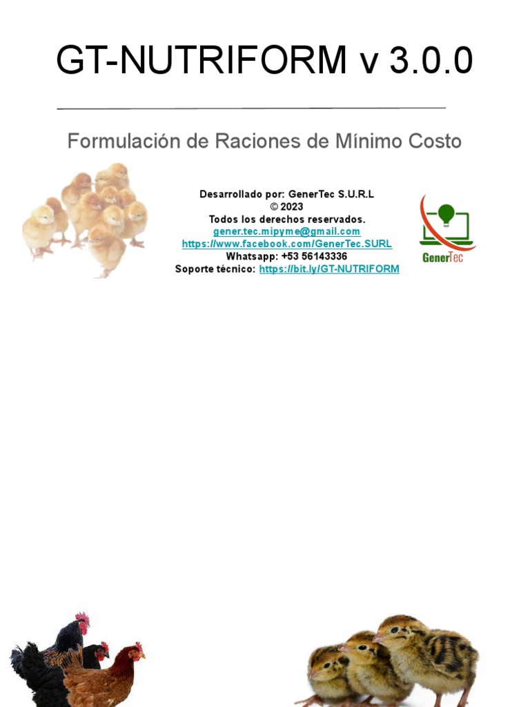 Manual GT-NUTRIFORM 3 - 0 - O | PDF | Color | Nutrición