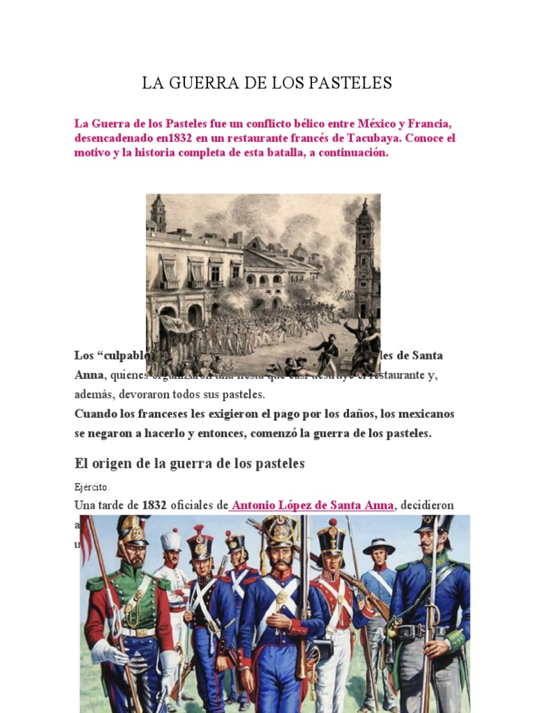 La Guerra de Los Pasteles | PDF | Guerra | Relaciones Internacionales