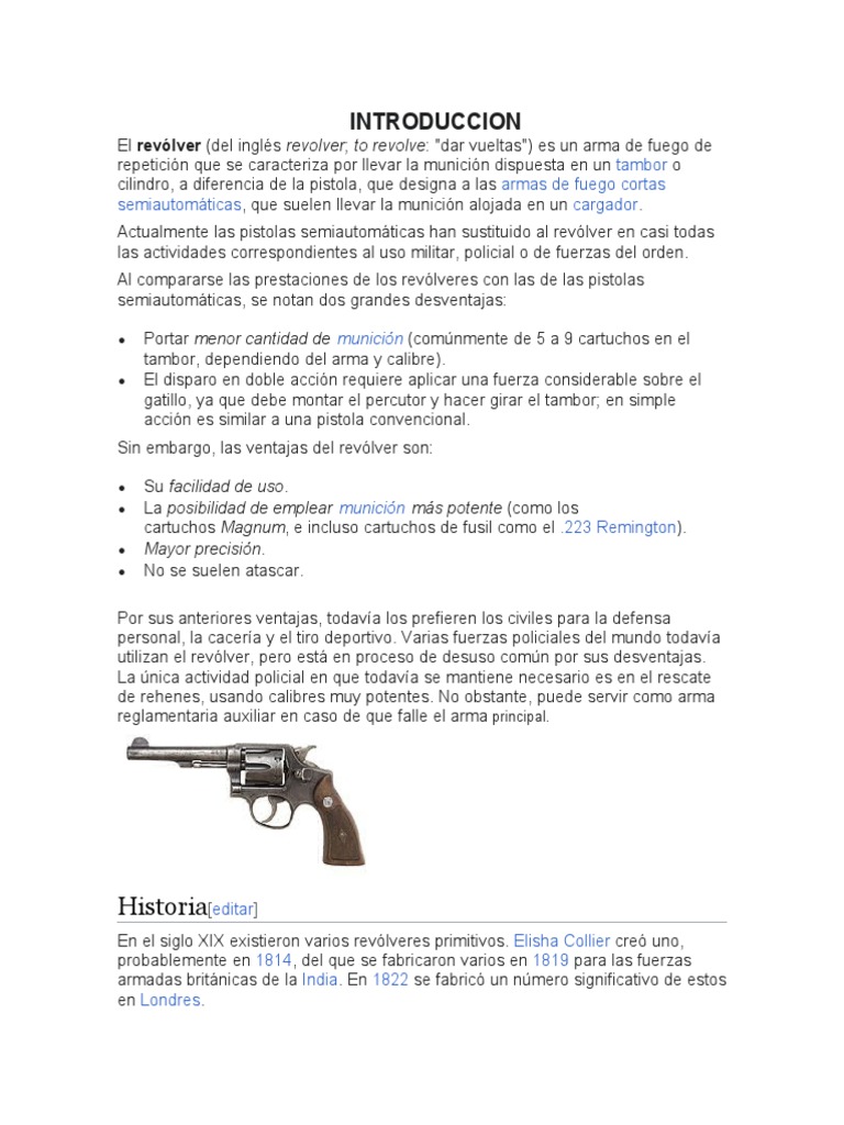 REVOLVER | PDF | Revólver | Armas de fuego