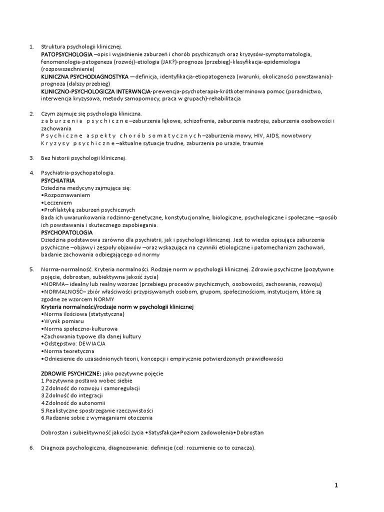 Zagadnienia Do Kolokwium | PDF