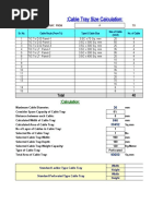 Cable Tray Fill Ratio Calculations | PDF | Wire | Manufactured Goods
