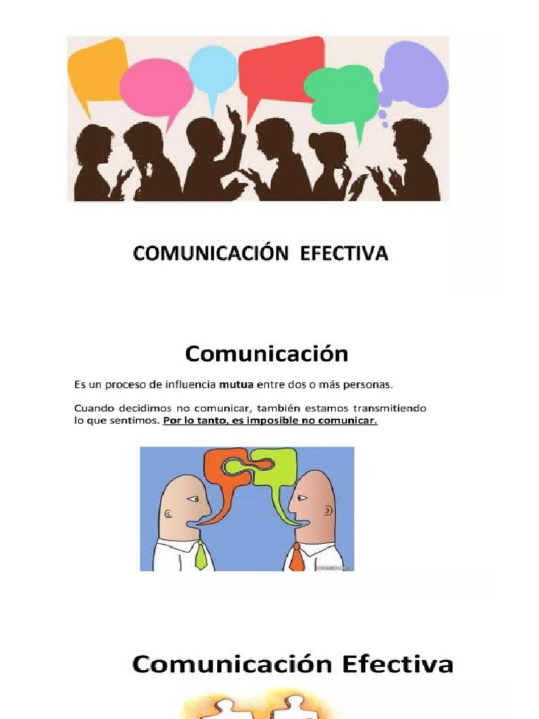 Comunicacion Efectiva | PDF