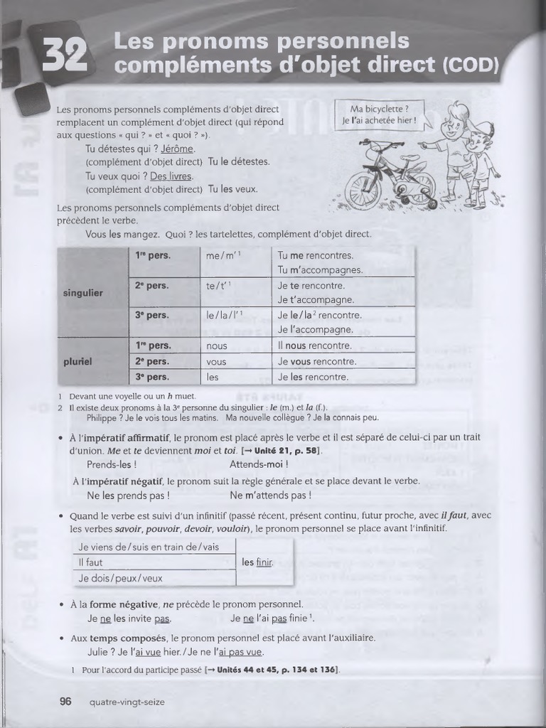 Pronoms COD et COI : Exercices pratiques | PDF | Verbe | Complément d'objet