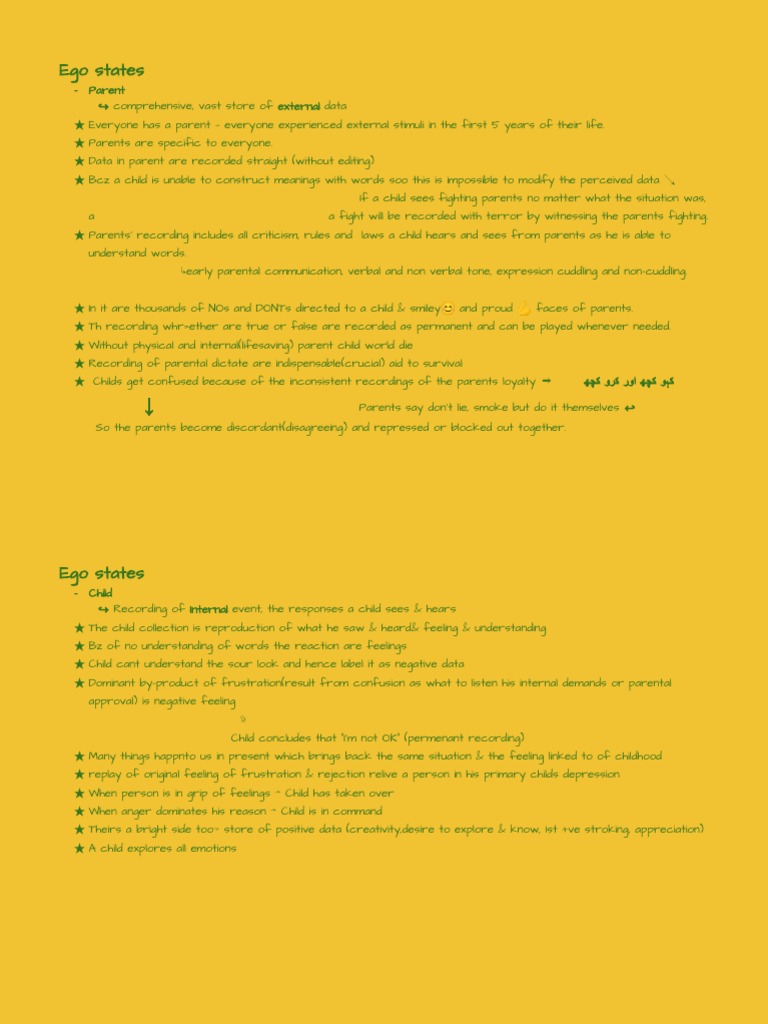 Ego States | PDF