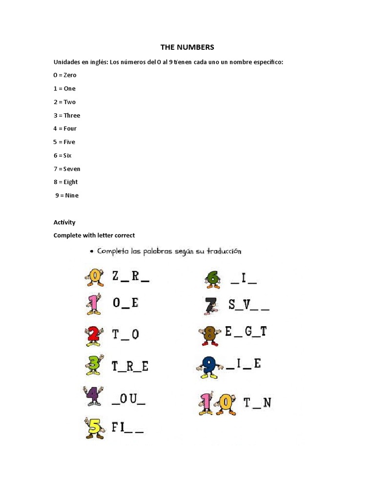 The Numbers | PDF