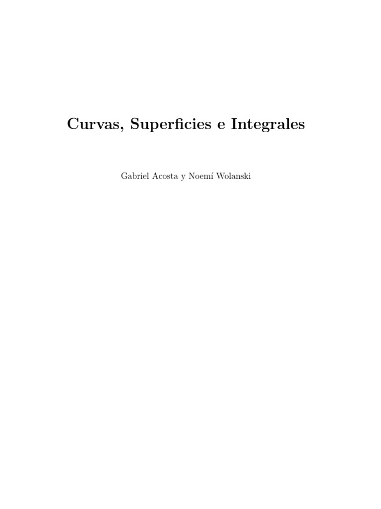 Curvas, Superficies, Integrales | PDF | Curva | Longitud