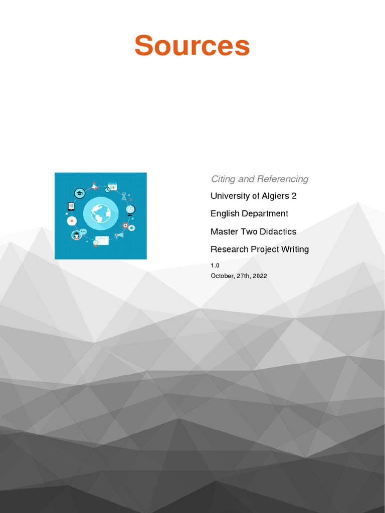 Sources Paper | PDF | World Wide Web | Internet & Web