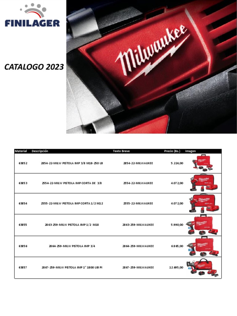 Milwaukee Tool Catalog 2023 PDF | PDF | Home & Garden | Computers