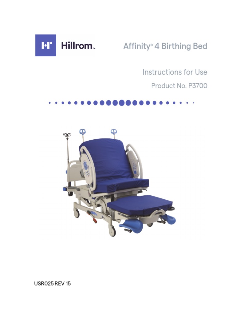 Affinity 4 Birthing Bed: Instructions For Use | PDF