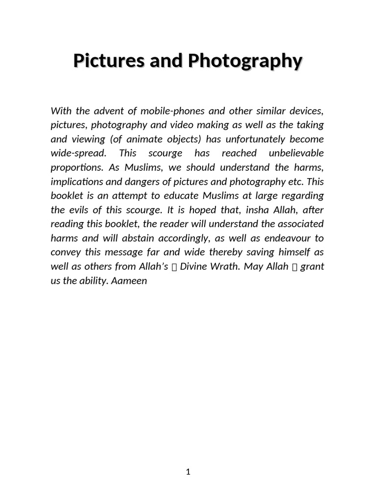 Pictures and Photography ML Moosa Kajee | PDF