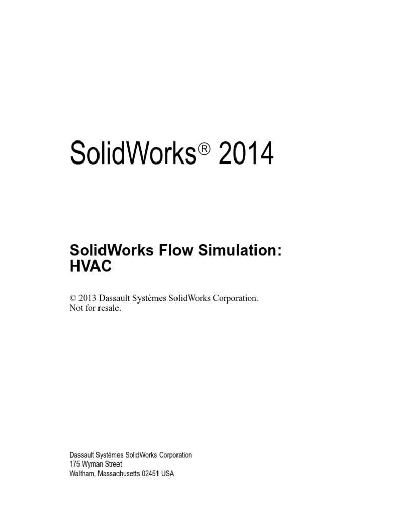 Flow Simulation - HVAC Module 2014 | PDF | Heat Transfer | Thermodynamics