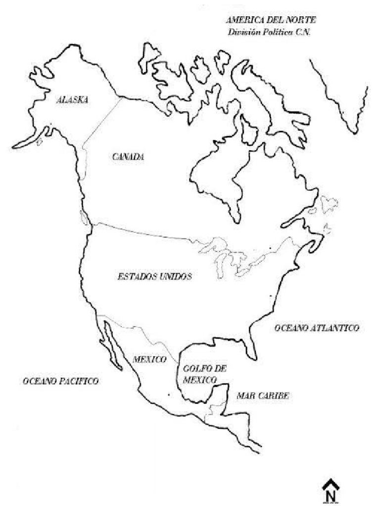 Mapa de America Del Norte, Mexico Etc | PDF