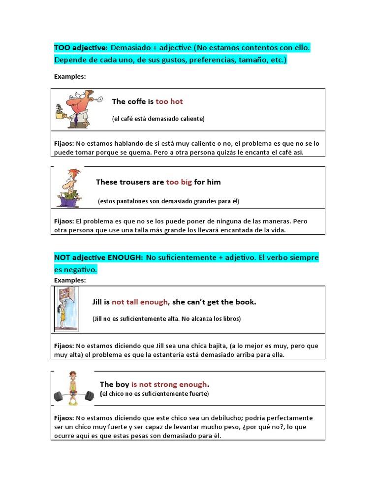 Too, Not Enough | PDF