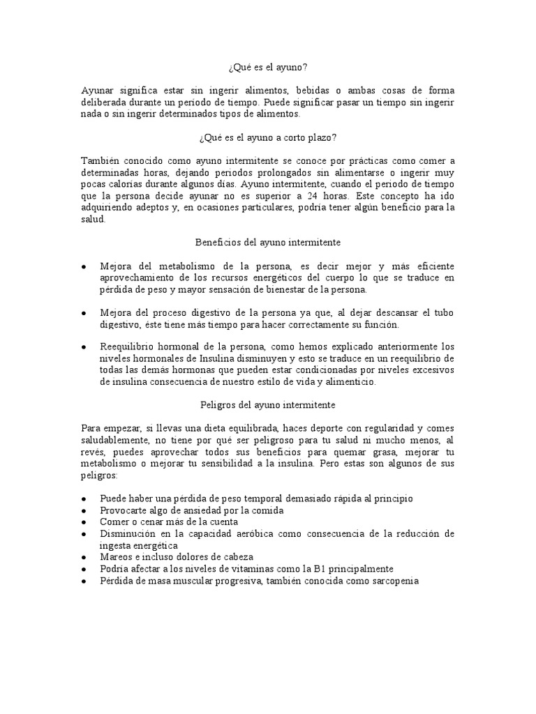Ayuno A Corto Plazo | PDF | Glucógeno | Quinasa