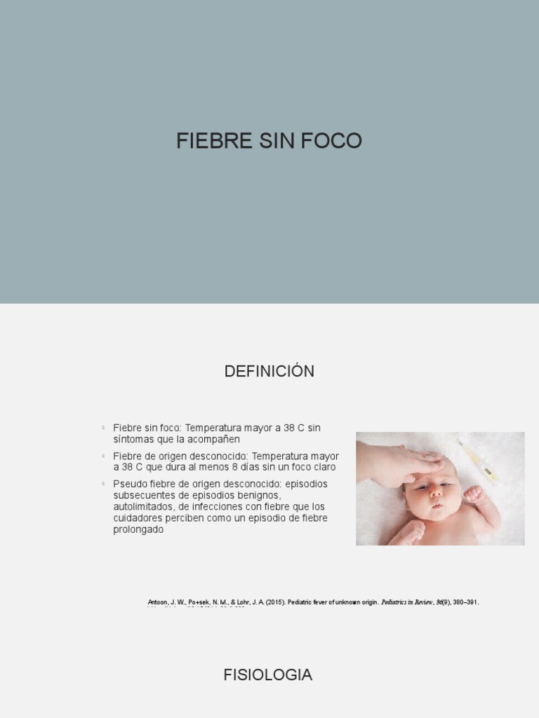 Fiebre Pediátrica: Diagnóstico y Manejo | PDF | Cuidado de la salud ...