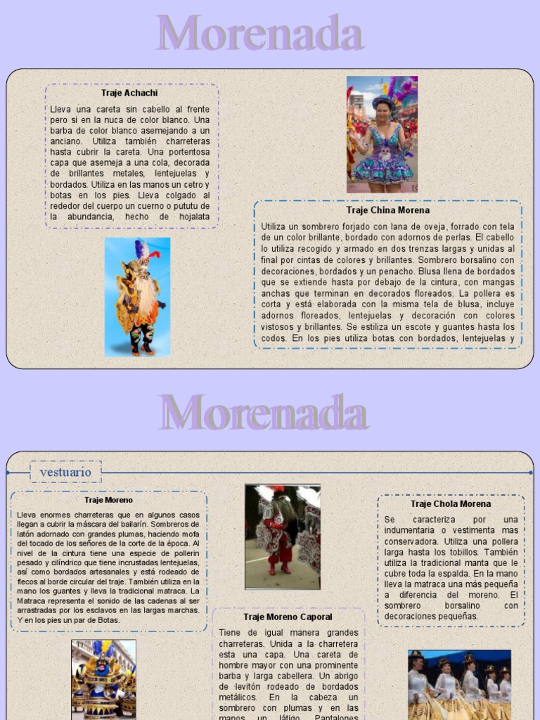 Morenada | PDF | Ropa | Bailes