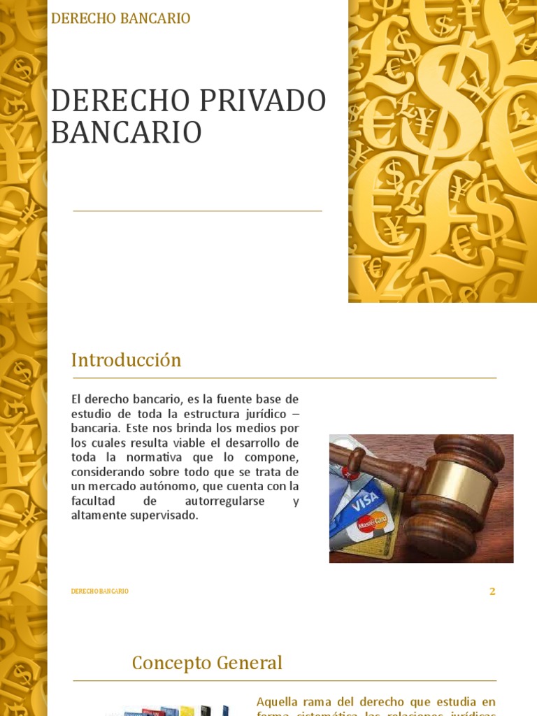 Der. Bancario PPT - Trabajo Final 2 | PDF | Bancos | Banco Comercial