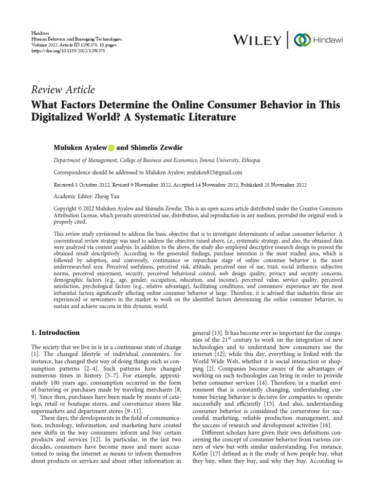 Consumer Behavior in Digitalized World | PDF | Consumer Behaviour | Behavior