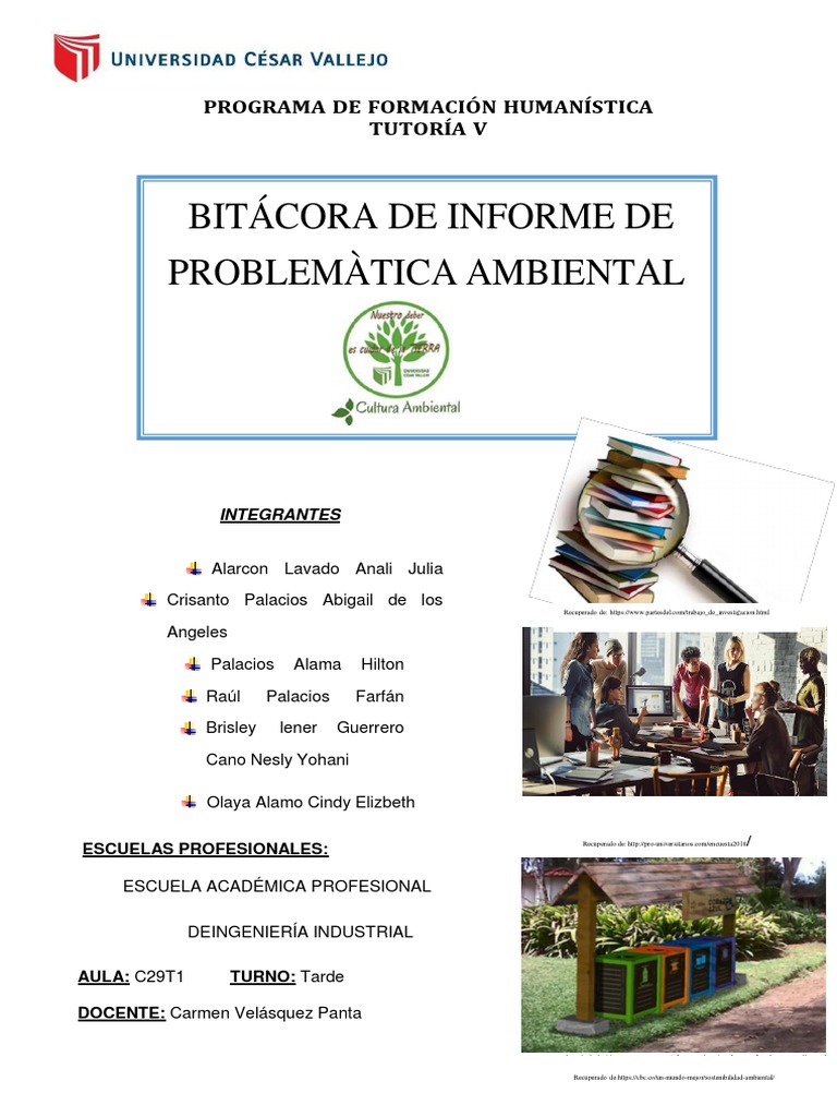 s4 BITÁCORA DE PROBLEMÁTICA. TUTORÍA V | PDF | Residuos | Contaminación