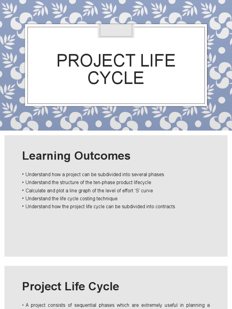Project Life Cycle Guide | PDF | Project Management | Life Cycle Assessment