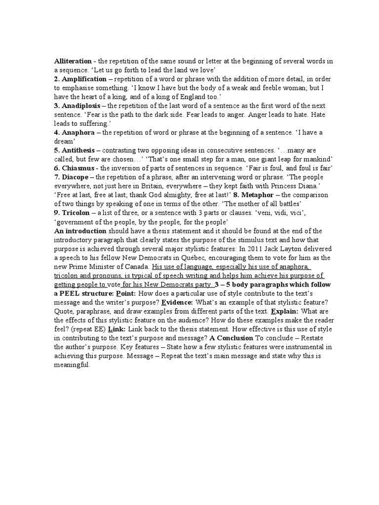 Rhetorical Devices | PDF | Linguistics