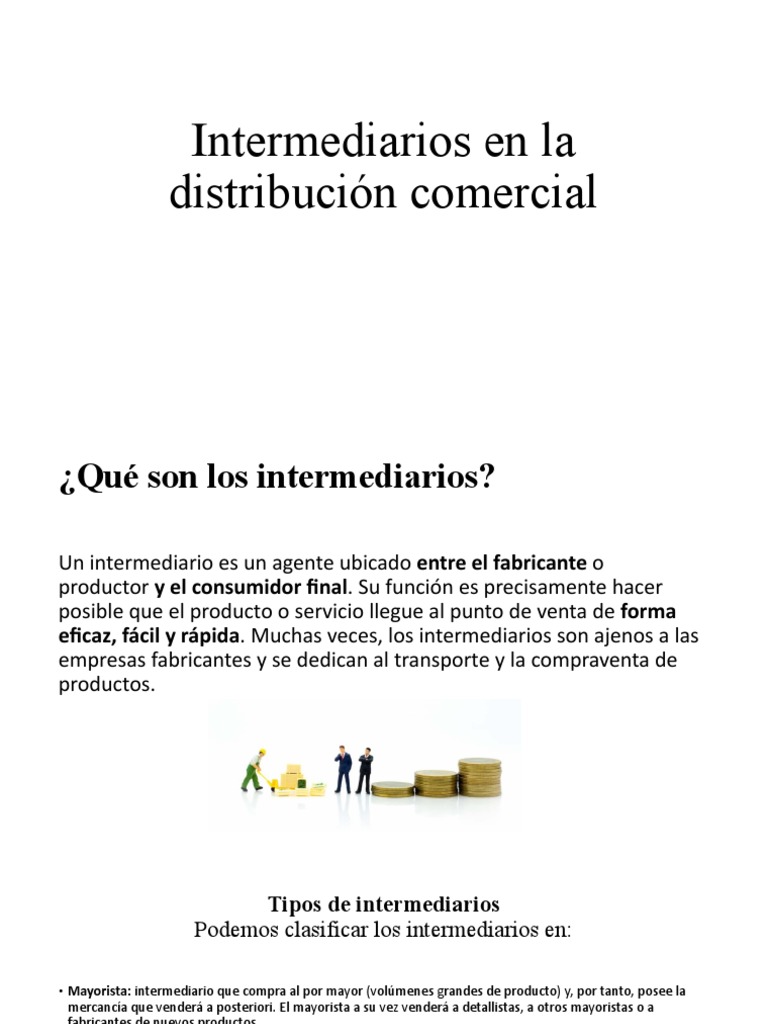 Intermediarios en La Distribución Comercial | PDF