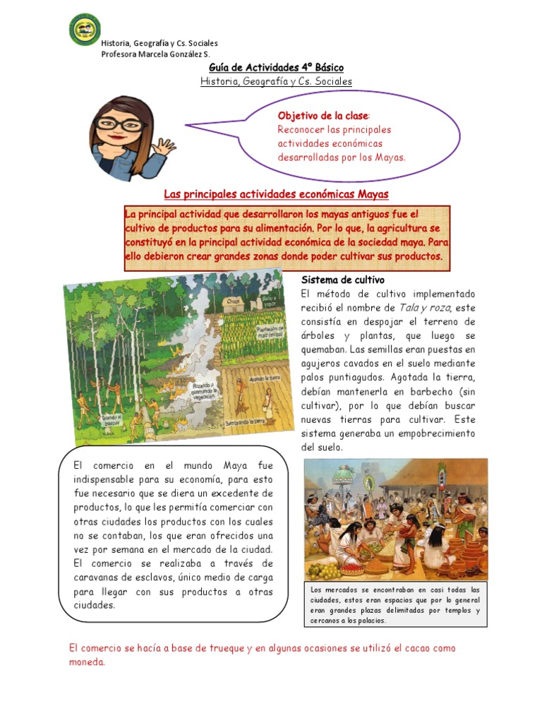 Guía de Actividades Civilización Maya II | PDF | Agricultura ...
