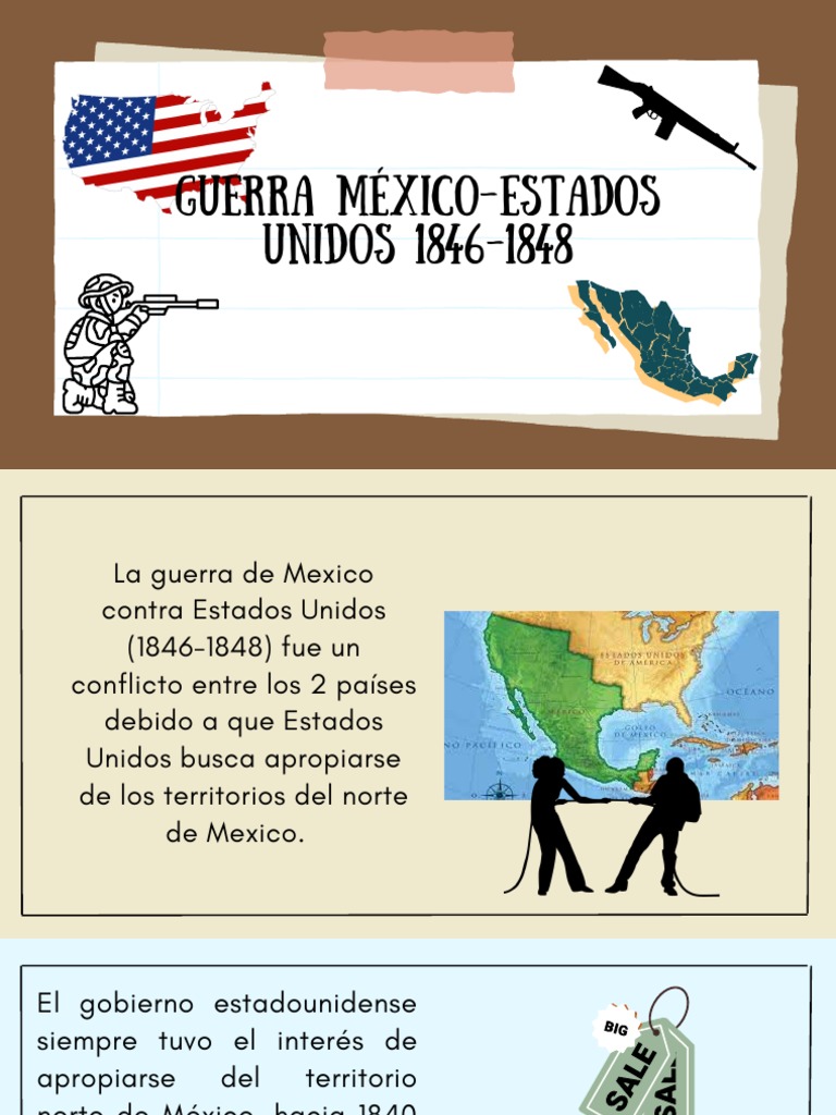 Presentación Guerra México - Estados Unidos 1846-1848 | PDF