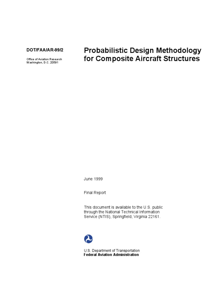 Probabilistic Design Methodology For Composite Aircraft Structures ...