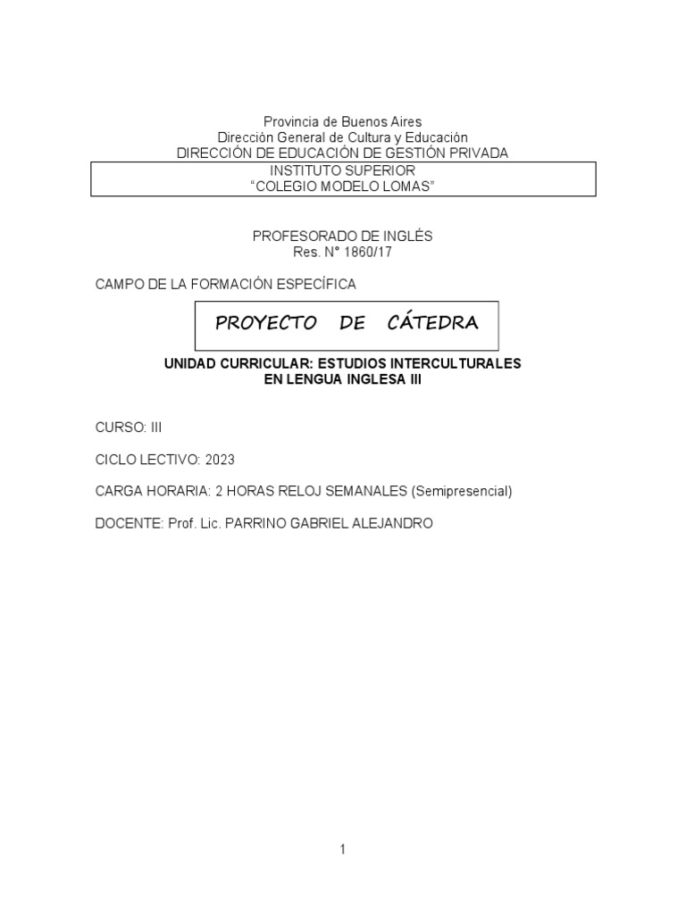 Proyecto de Cátedra 2023 - EILI III | PDF | Evaluación | Enseñando