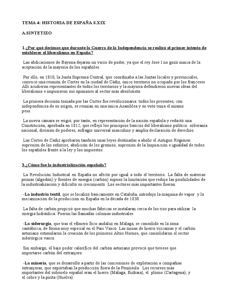 Historia de España 4º | PDF | España